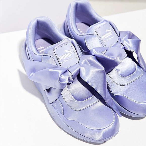 Puma | Shoes | Puma Fenty By Rihanna Satin Bow Sneaker Purple | Poshmark